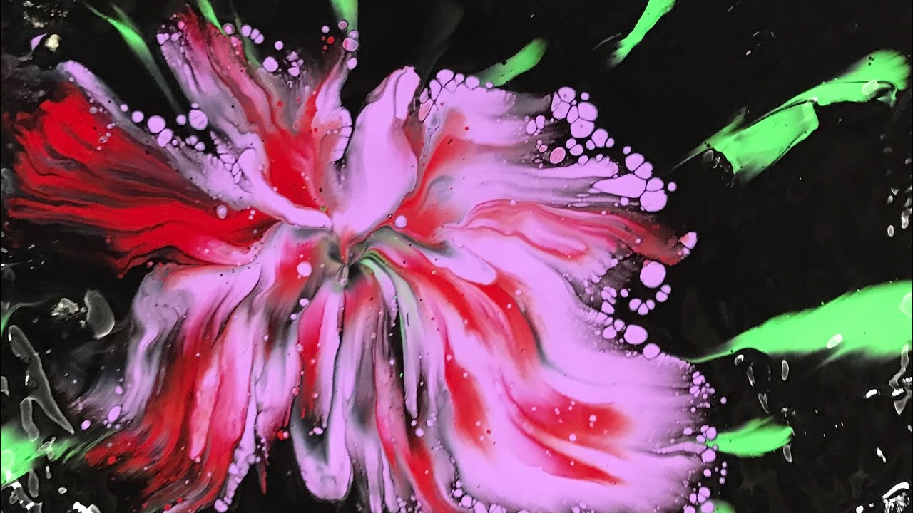 (235) Reverse Flower Dip with plastic wrap. - YouTube