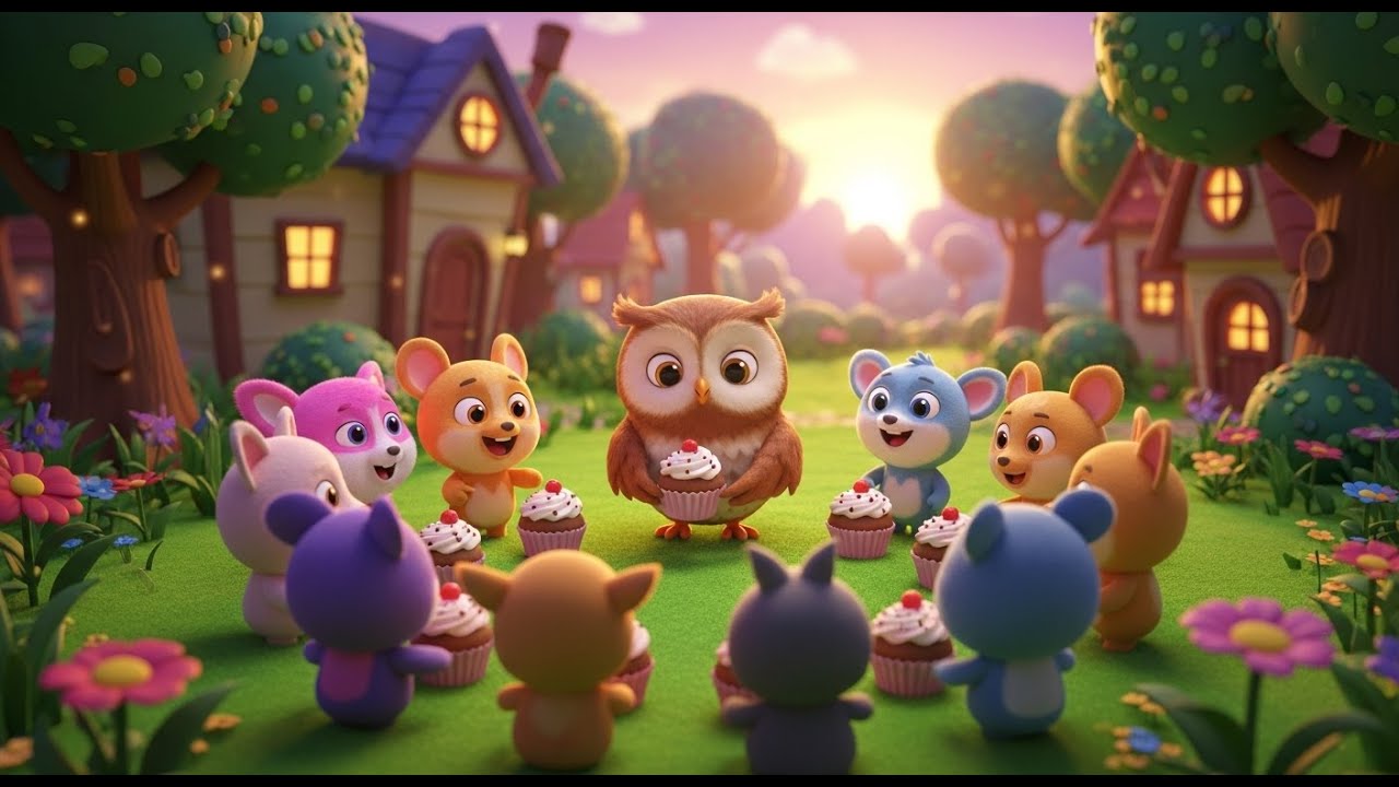 El Búho Que Amaba Los Cupcakes | Mejores Rimas Infantiles y Canciones ...