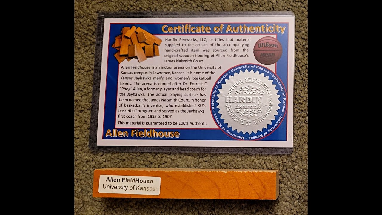 Woodturning - The AWESOME Jayhawk Pen (Historical Wood) - YouTube
