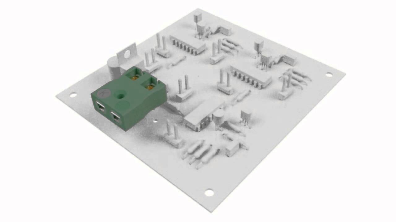 3D Animation of Miniature IEC Thermocouple Connector PCB Mounting ...