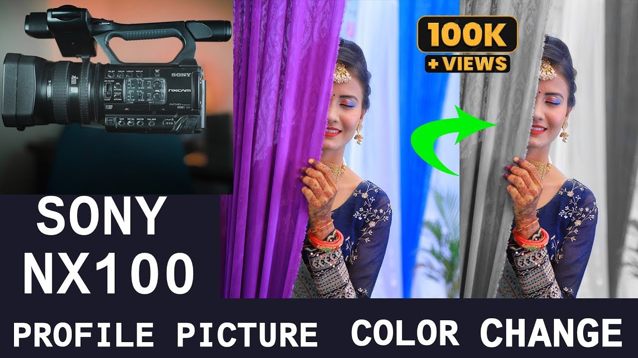 how to color correction SONY NX100 in profile picture camera settings # ...