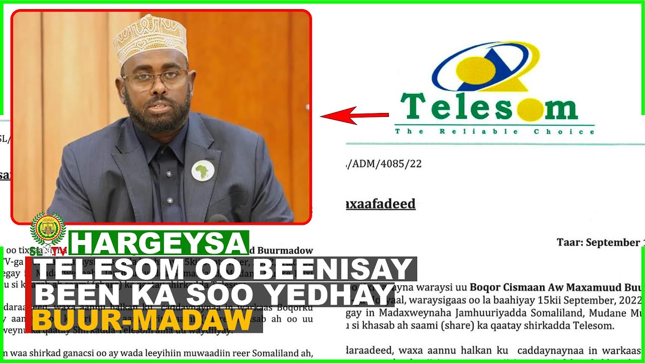 Shirkada Telesom Oo Beenisay Hadal Kasoo Yeedhay Boqor Buur Madow - YouTube