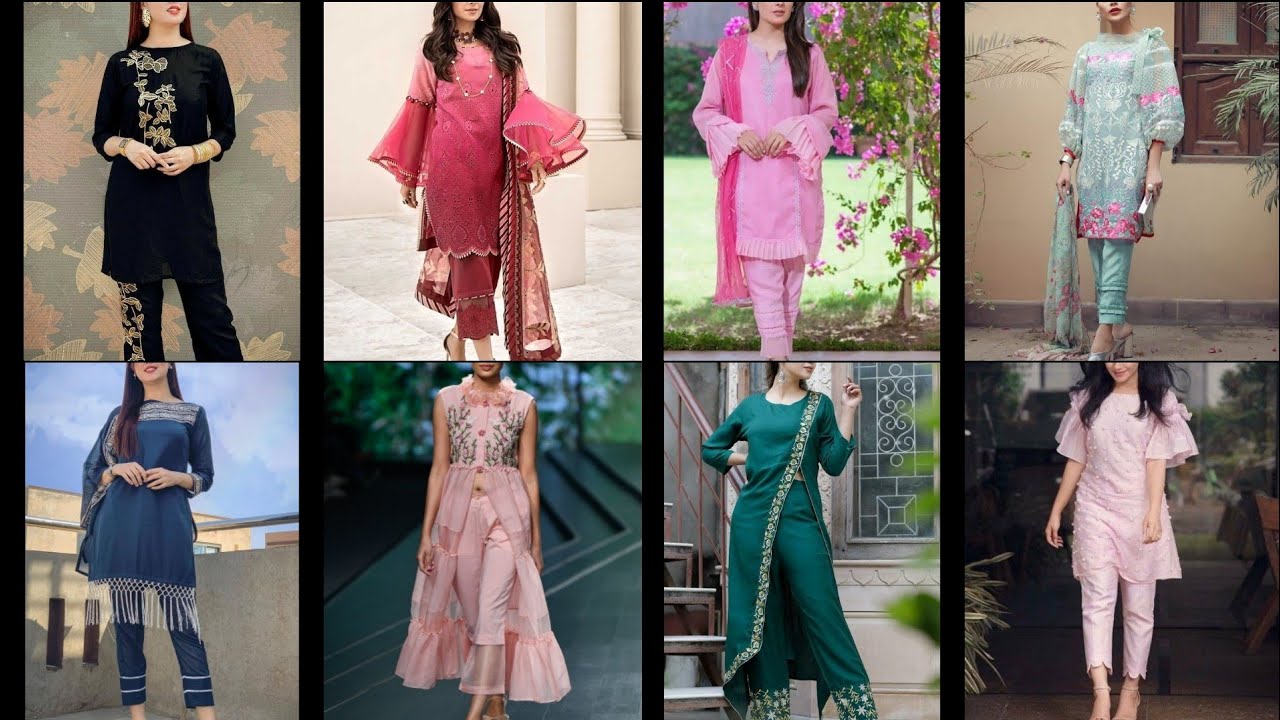 Different types of plazo suit designs| Long kurti with palazzo| # ...