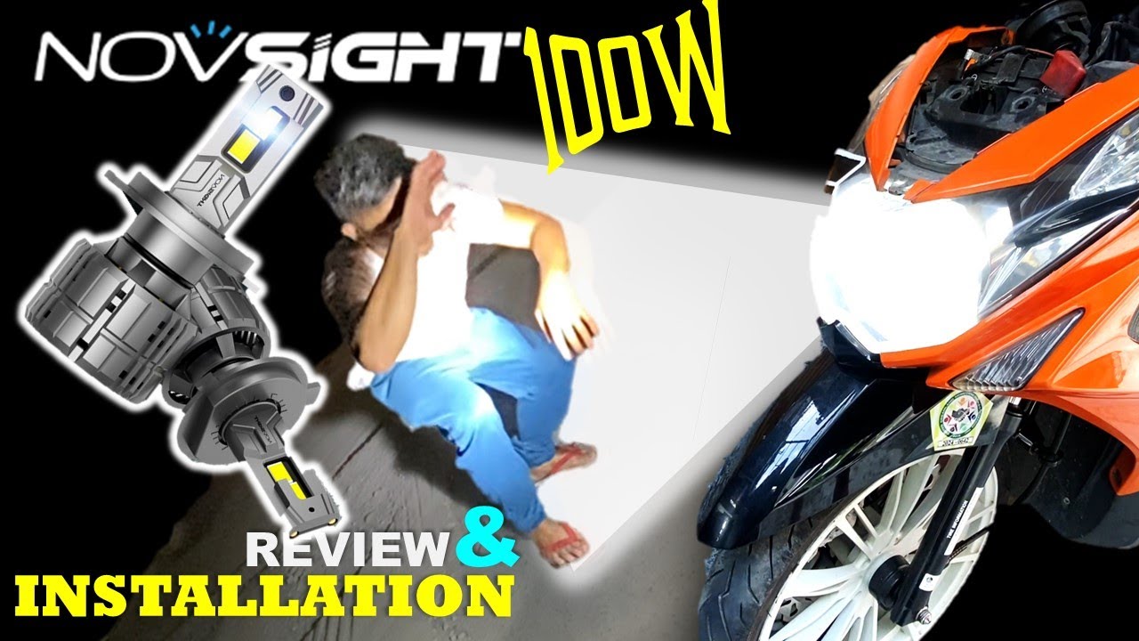 NOVSIGHT 100w LED bulb | installation guide & review #novsight - YouTube
