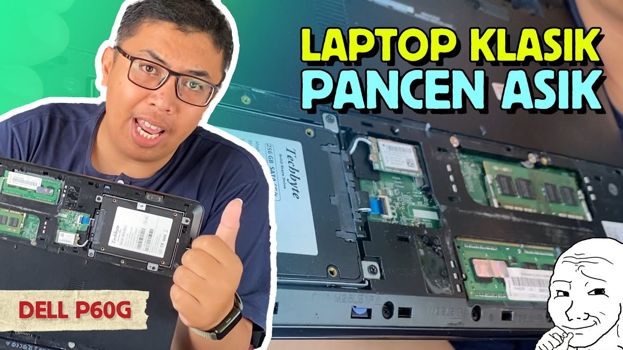 LAPTOP KLASIK YA EMANG ASYIK !!! | DISASSEMBLY DELL P60G - YouTube