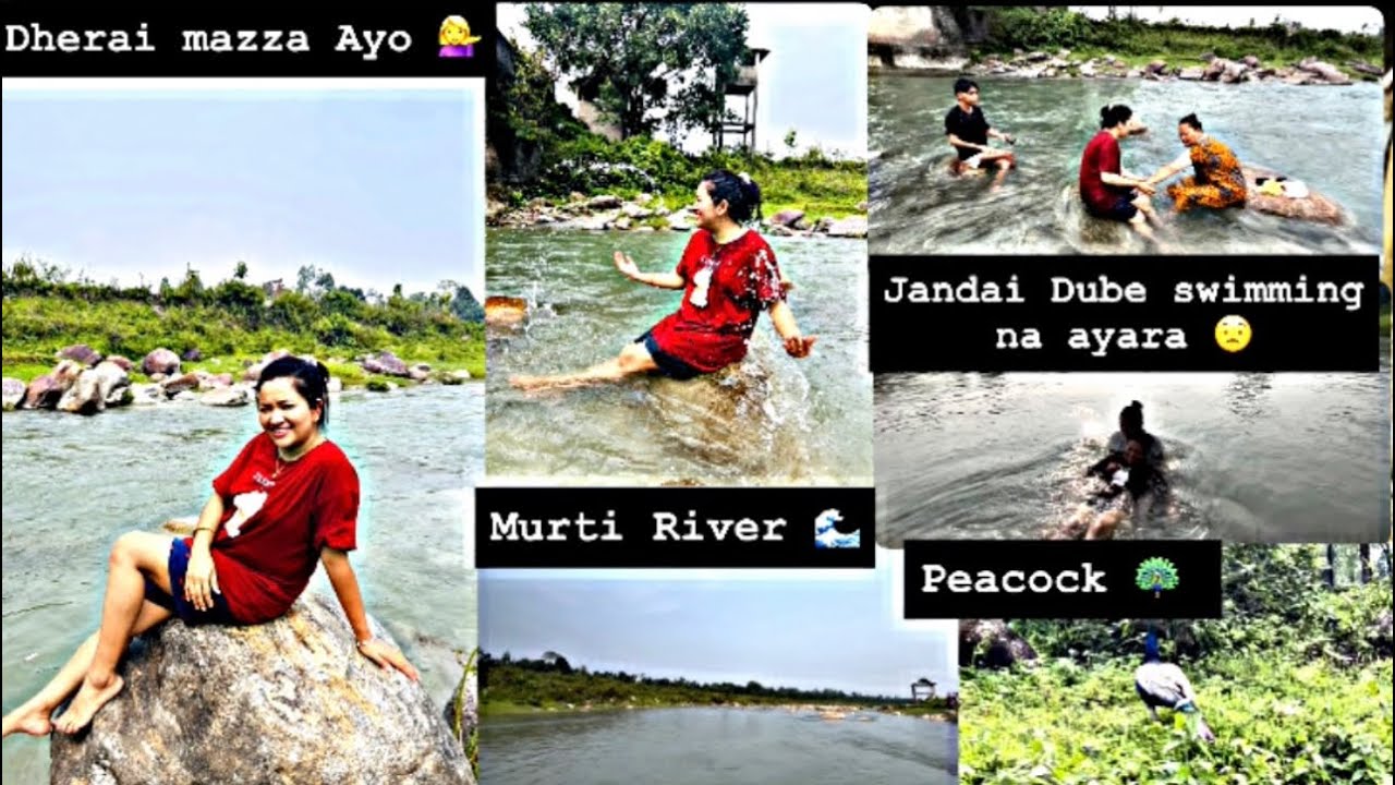 Jandai Dube swimming na Ayra 😅🌊 #murtiriver #youtubevideo # ...
