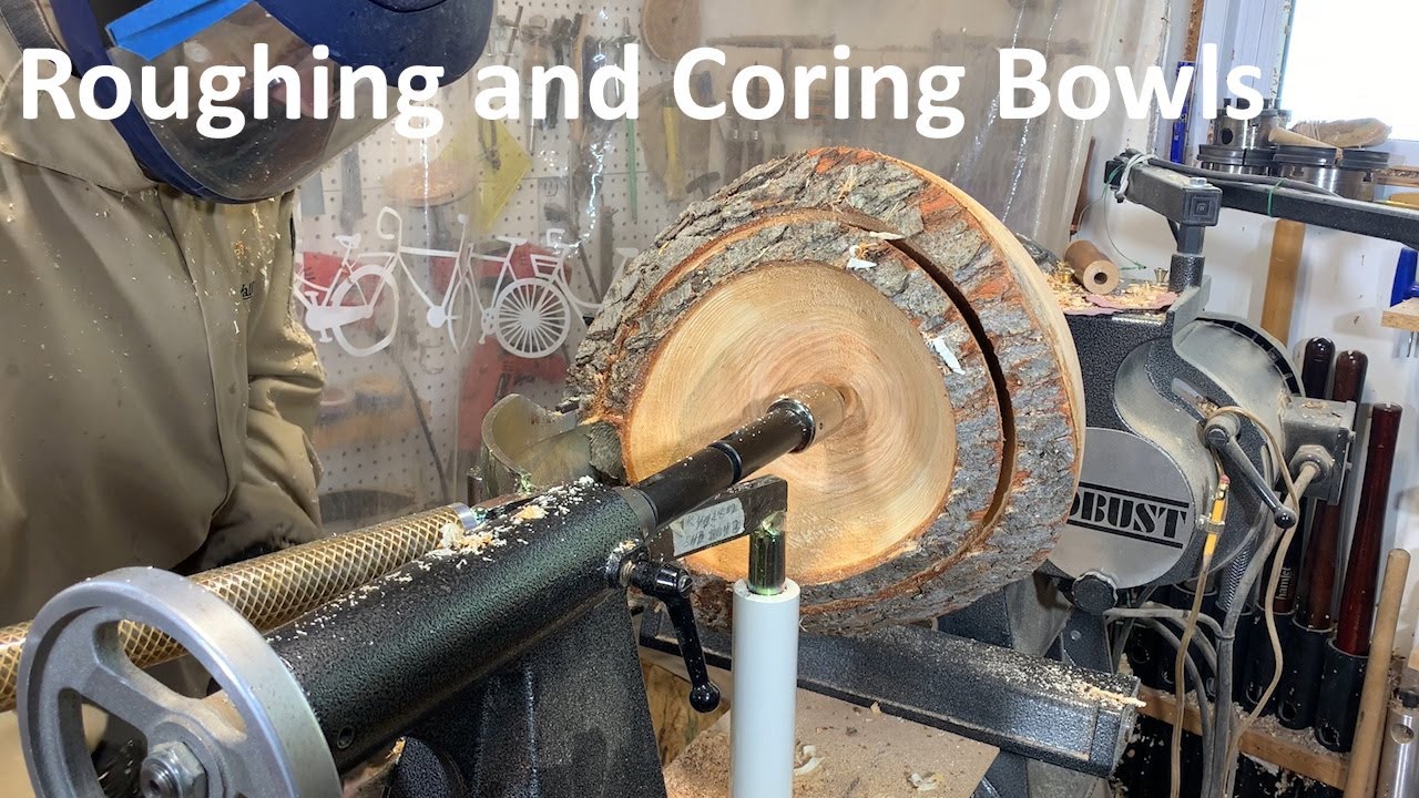 Woodturning - Roughing and Coring Bowls - YouTube