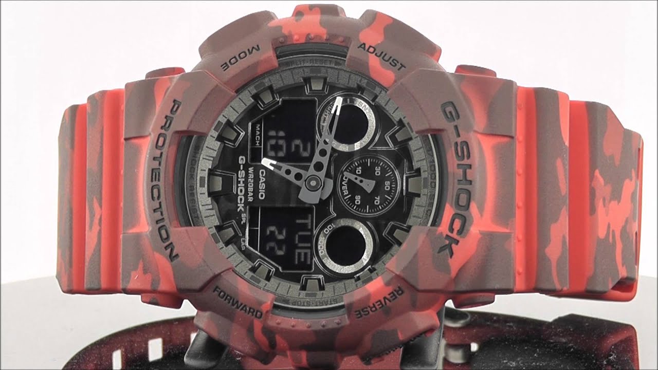 Casio G Shock GA 100CM 4AER - YouTube