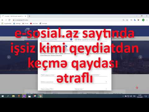 e-sosial.az onlayın müraciət qeydiyat dan keçmə qayda sı etraflı işsizlere  işsizlərə pul verilecek