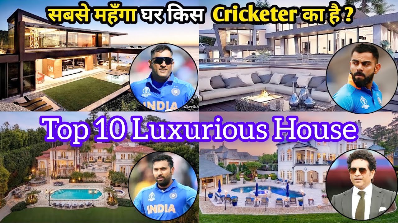 Top 10 Luxurious Cricketers| Houses| Fact Of India Cricketers ...