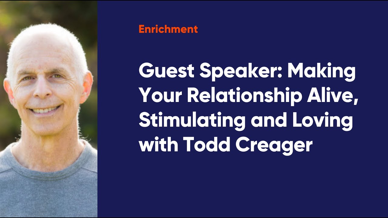 GetSetup - Guest Speaker: Making Your Relationship Alive, Stimulating ...