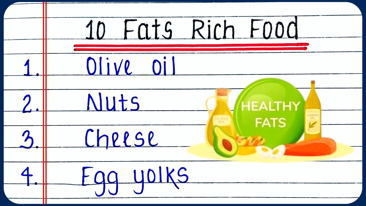 10 fat rich food || High Fat Foods || 10 Healthy Fats To Add To Your ...