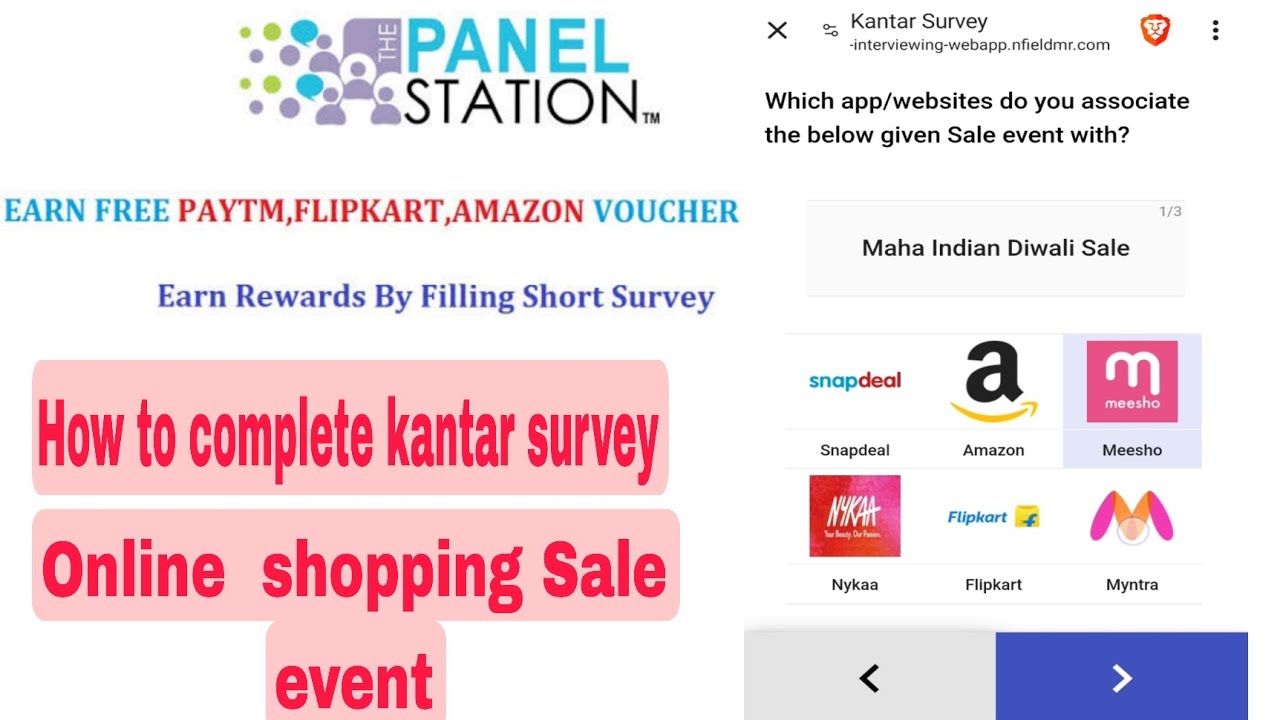 How to complete Kantar survey in panel station|Online shopping Sale ...