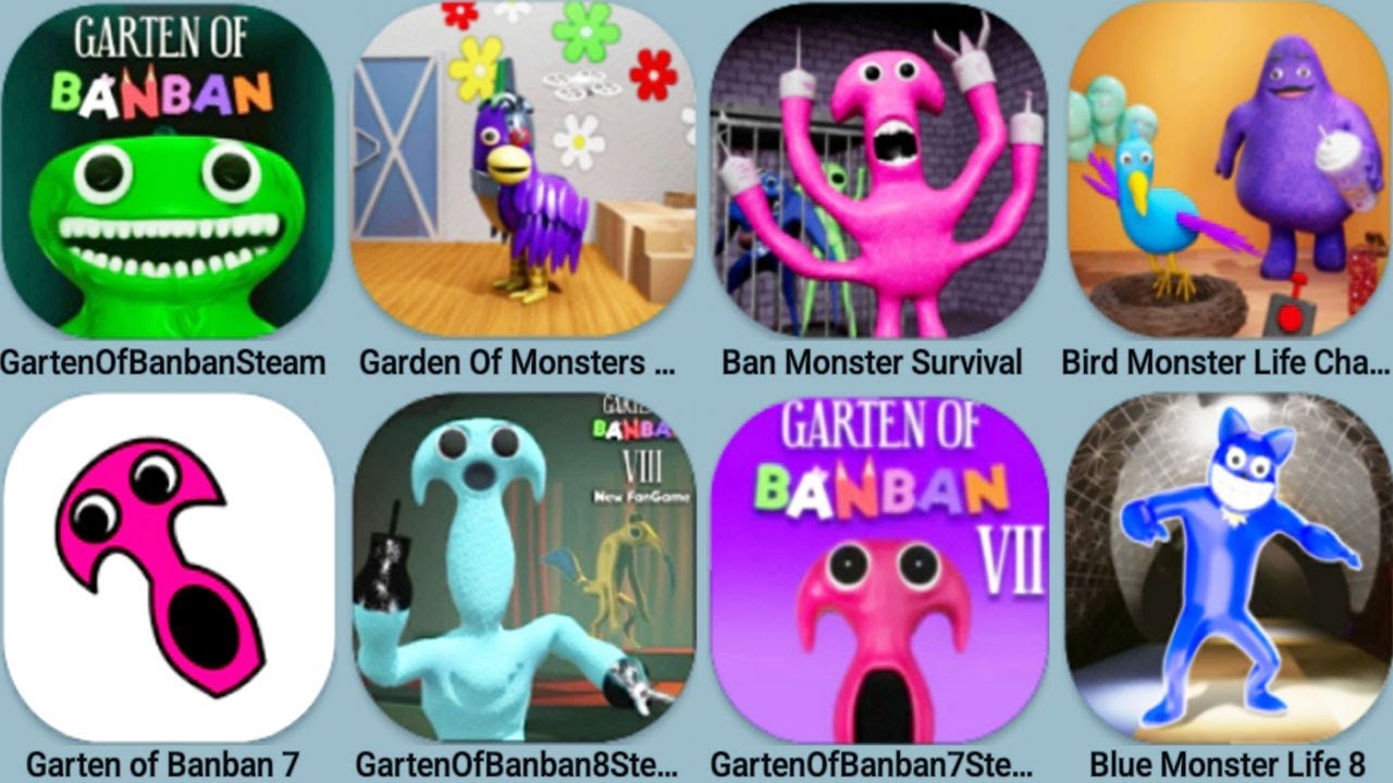 Garten Of Banban Steam, Garden Monster3D, Ban Monster Survival, Bird ...