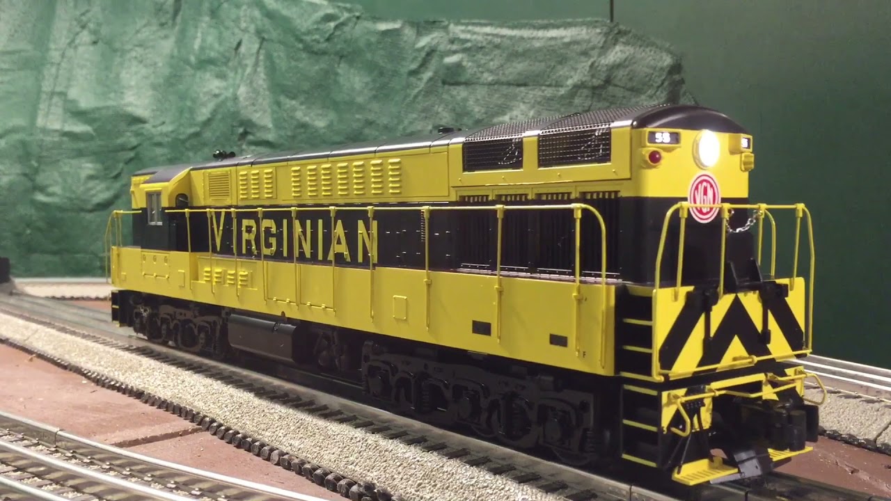 Lionel Legacy Virginian FM Trainmaster - YouTube