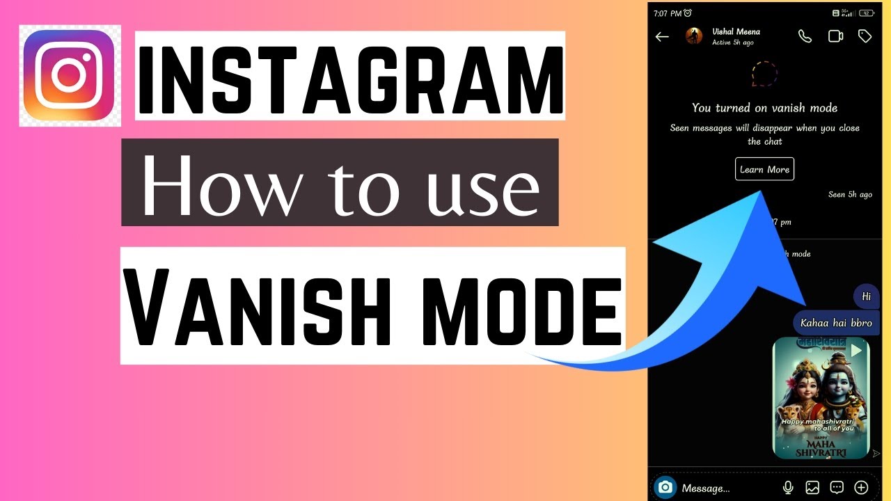 how to turn off vanish mod Instagram vanish Mod kya hai - YouTube