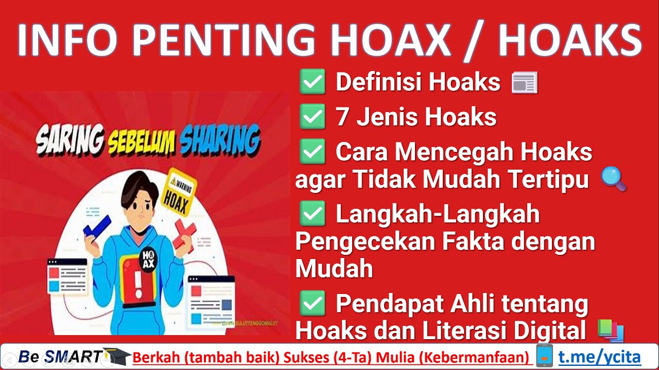 Hoaks: Definisi, Jenis, Cara Mencegah hoaks, cara pengecekan fakta ...