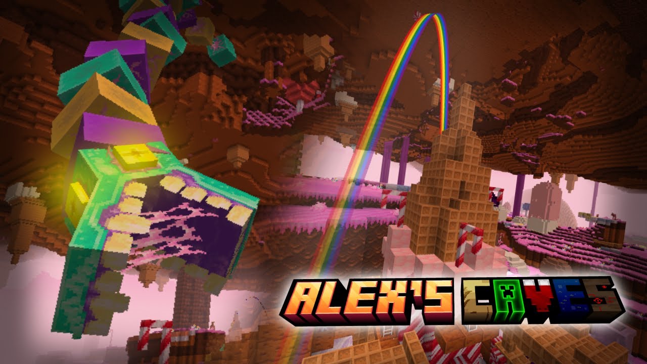 Candy Cavity 🍭 | Alex's Caves Mod | Minecraft 1.20.1 - YouTube