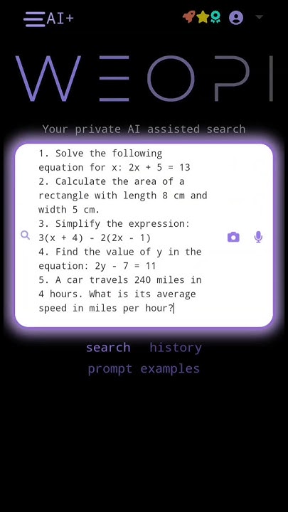 Solve your math problem quickly using weopi.com! Weopi.com#website #AItutorials #weopi - YouTube