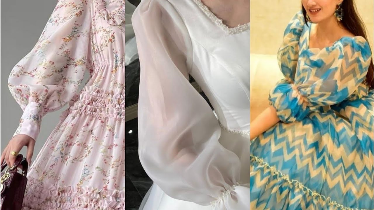 trendy puff sleeve frock and kurti design 😍😍#trendy frocks and kutis ...