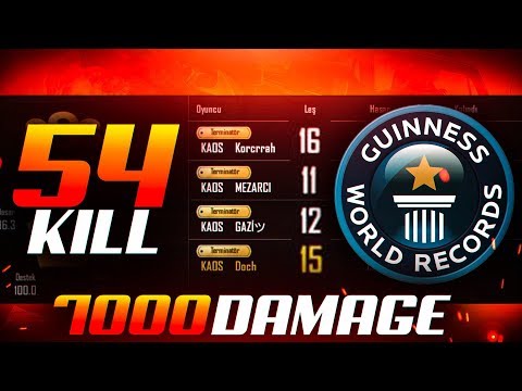 54 SQUAD KILLS NEW WORLD RECORD | KAOS TEAM vs SQUAD | PUBG MOBILE