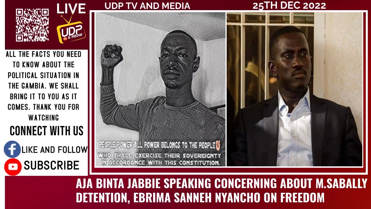 AJA BINTA JABBIE SPEAKING CONCERNING ABOUT M.SABALLY DETENTION, EBRIMA SANNEH NYANCHO ON FREEDOM ...