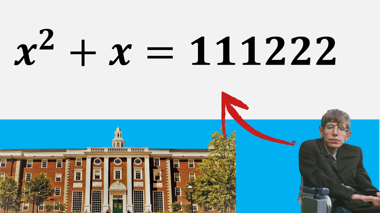 Harvard University Entrance Exam | Can you solve it ? - YouTube