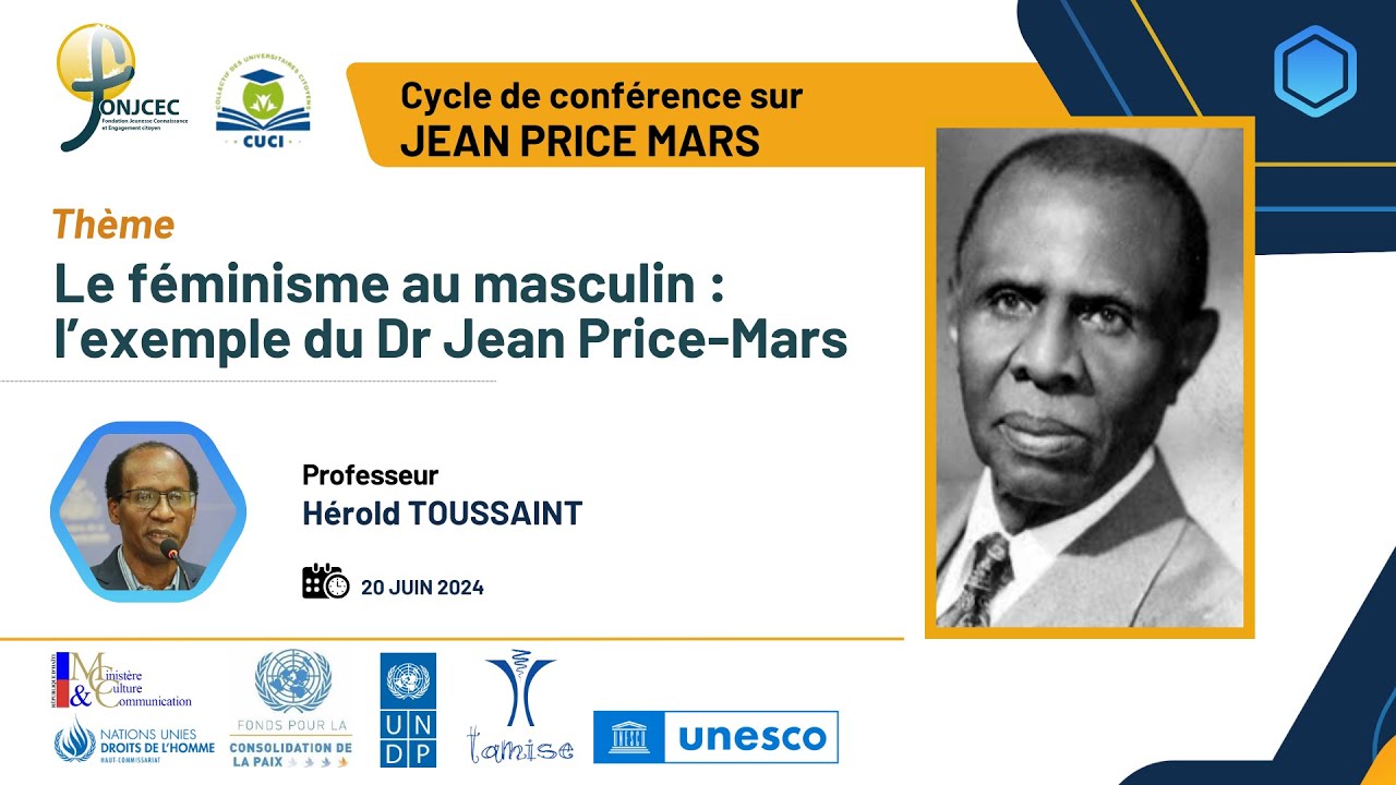 Le feminisme au masculin : l'exemple de Jean Price-Mars - YouTube
