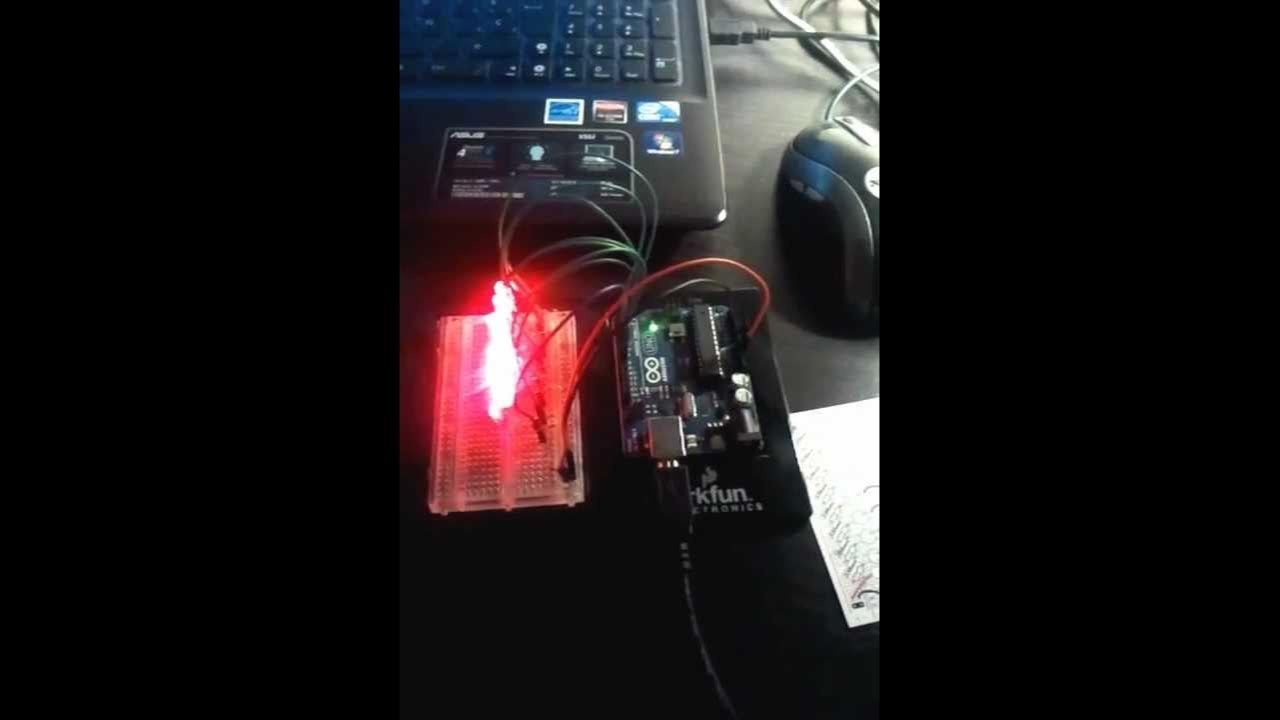 Arduino - 8 LEDs bailando - YouTube