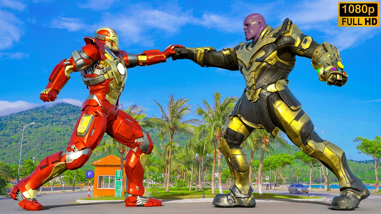 Avengers Endgame Final Battle - Iron Man vs Thanos Final Fight Scene 4K ...