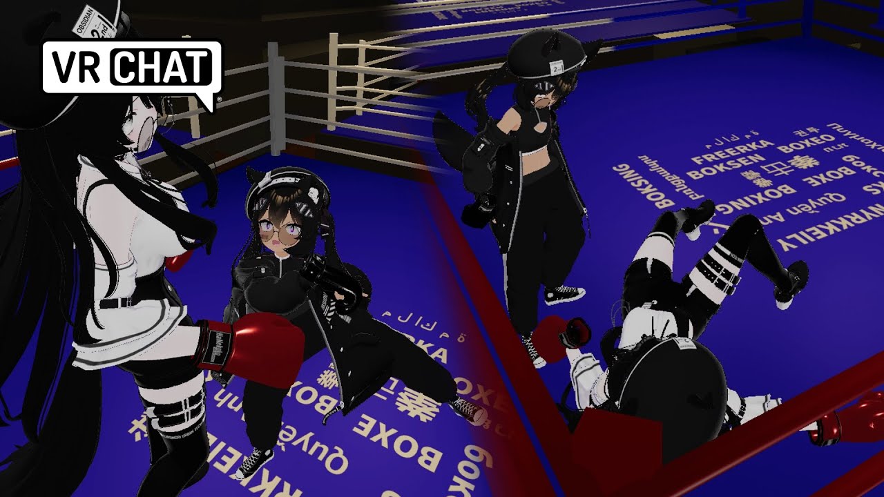 David vs. Goliath in the Boxing Ring: Short Girl's Dominance VRchat ...