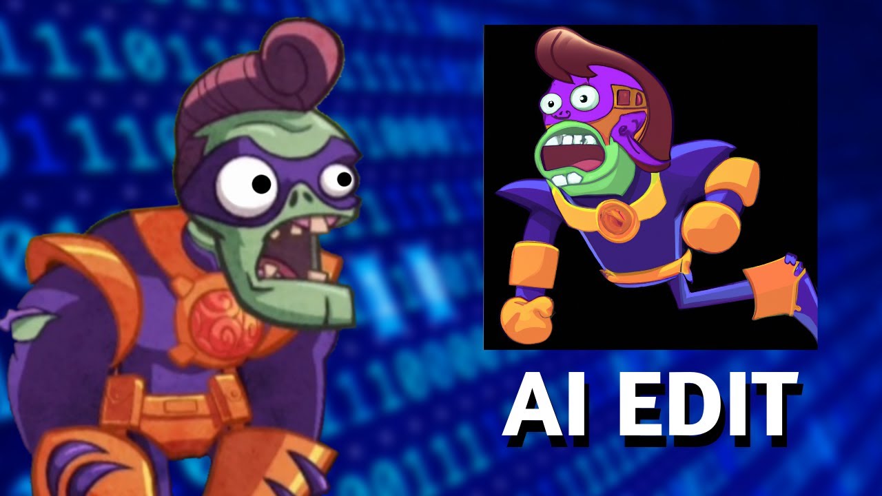 I Edited PvZ Zombies Using AI Edit - YouTube