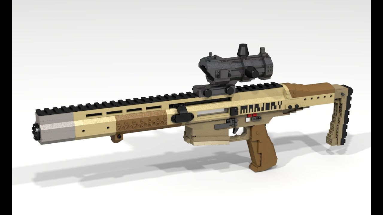 Custom Lego Gun MOC: Marjory Battle Rifle - YouTube