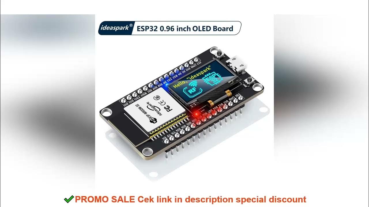 ideaspark ESP32 Development Board with 0.96 Inch OLED Display,CH340 ...
