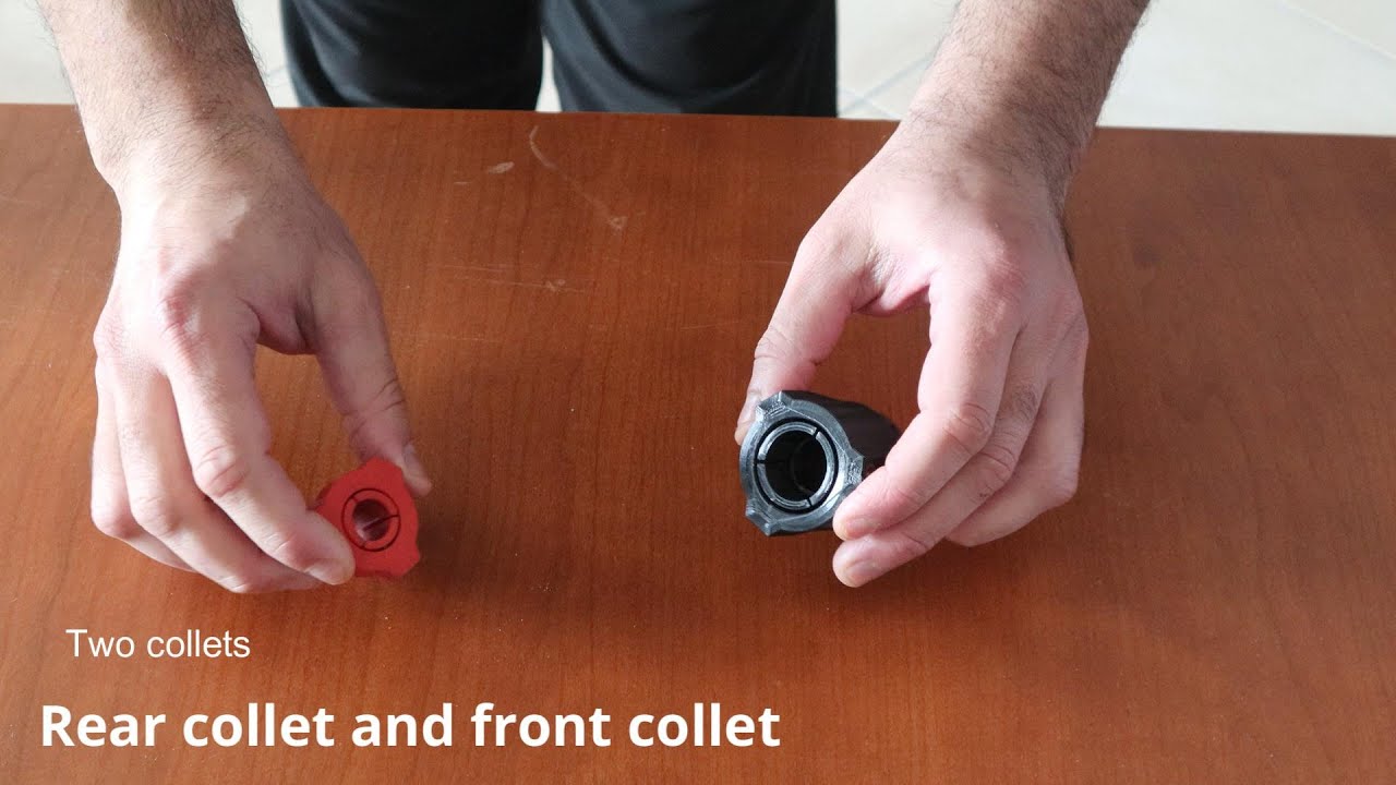 My DIY Cue Lathe The Collets - YouTube