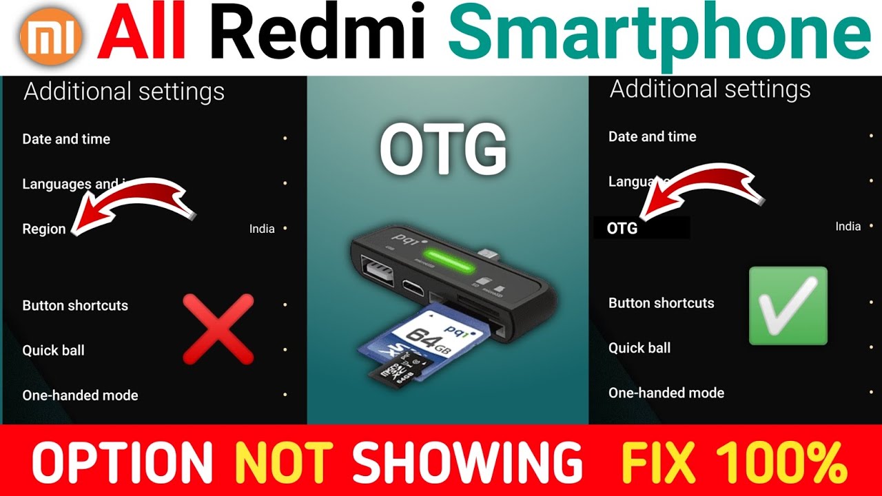 Redmi Otg Problem | Redmi Phone Otg Setting | Redmi 9 powar Otg Setting ...