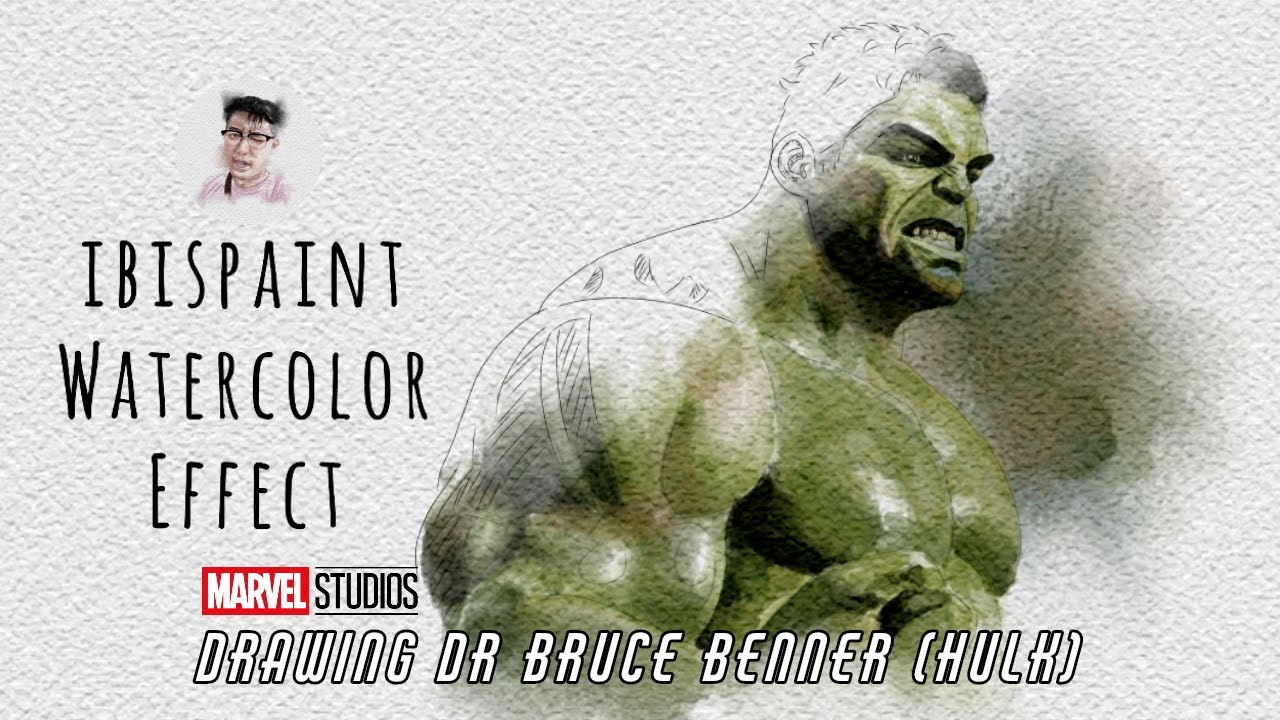 Drawing Hulk | watercolor effect ibispaint | SketchZa - YouTube