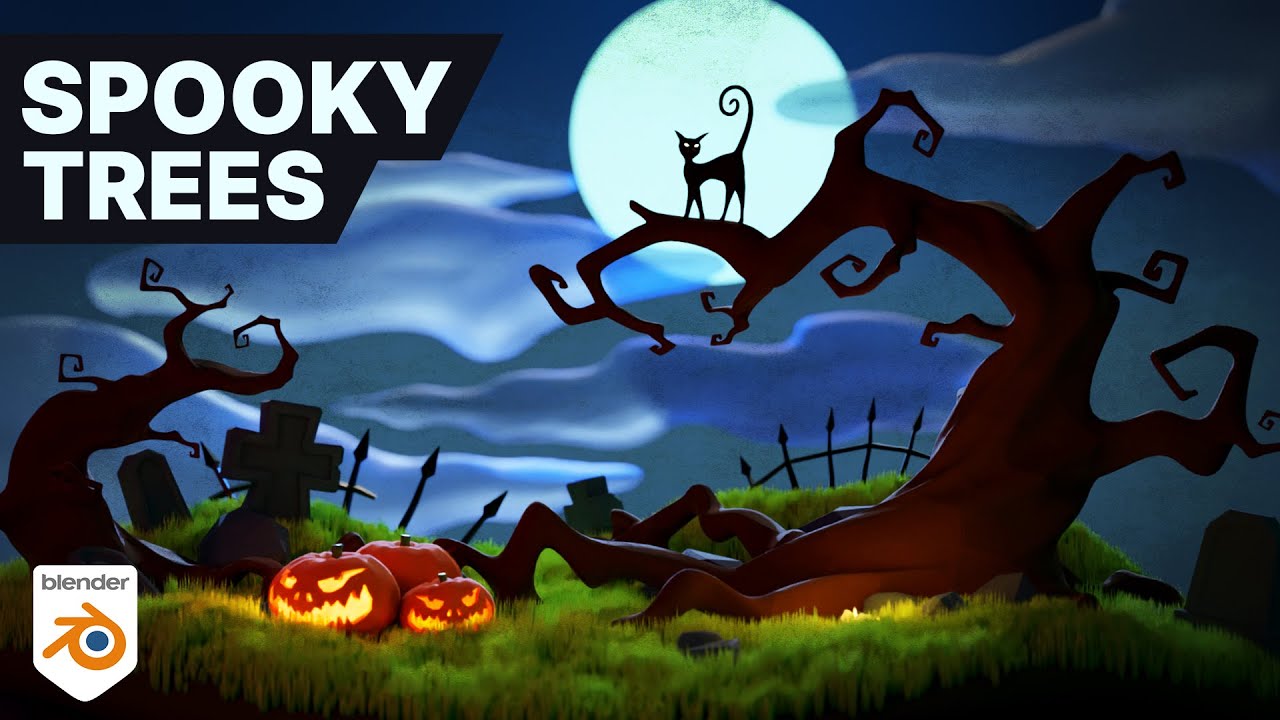 Create a Spooky Tree - Blender 3 - Beginner Tutorial - YouTube