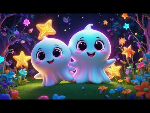 Five Giggling Ghosts Play Peekaboo | Halloween Song for Kids | Fun ...