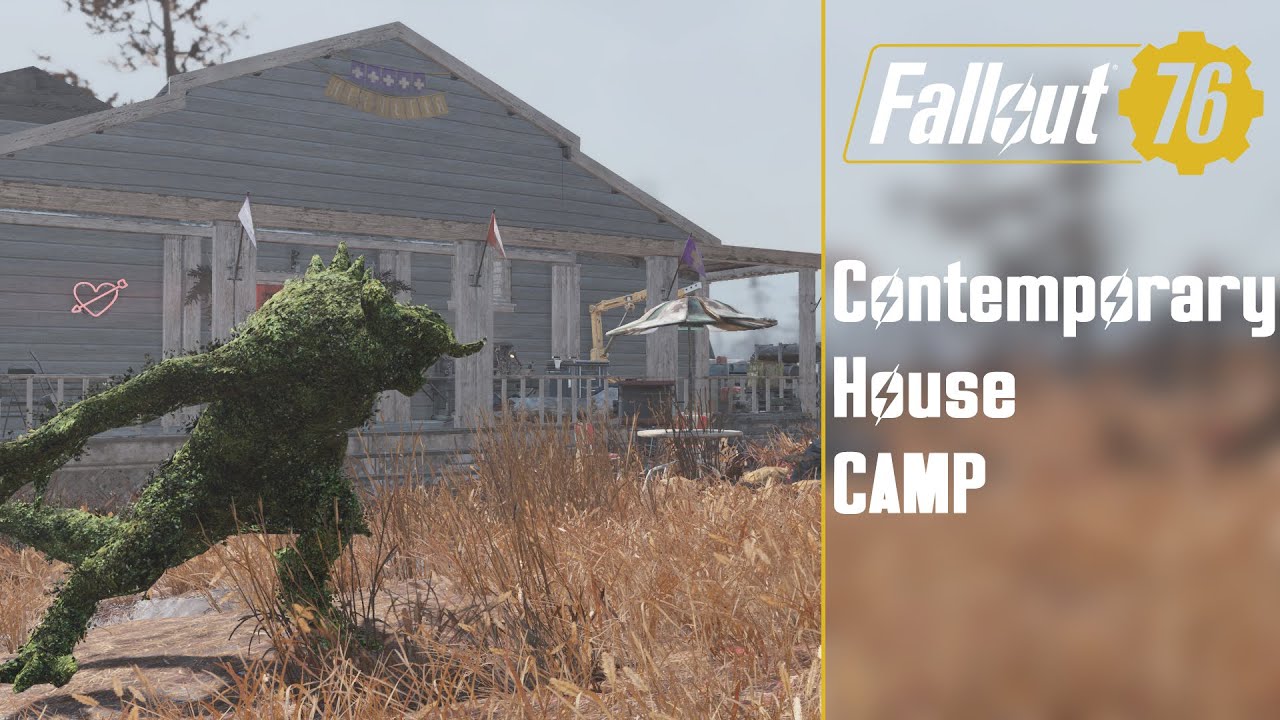 Fallout 76 Contemporary House - CAMP - YouTube