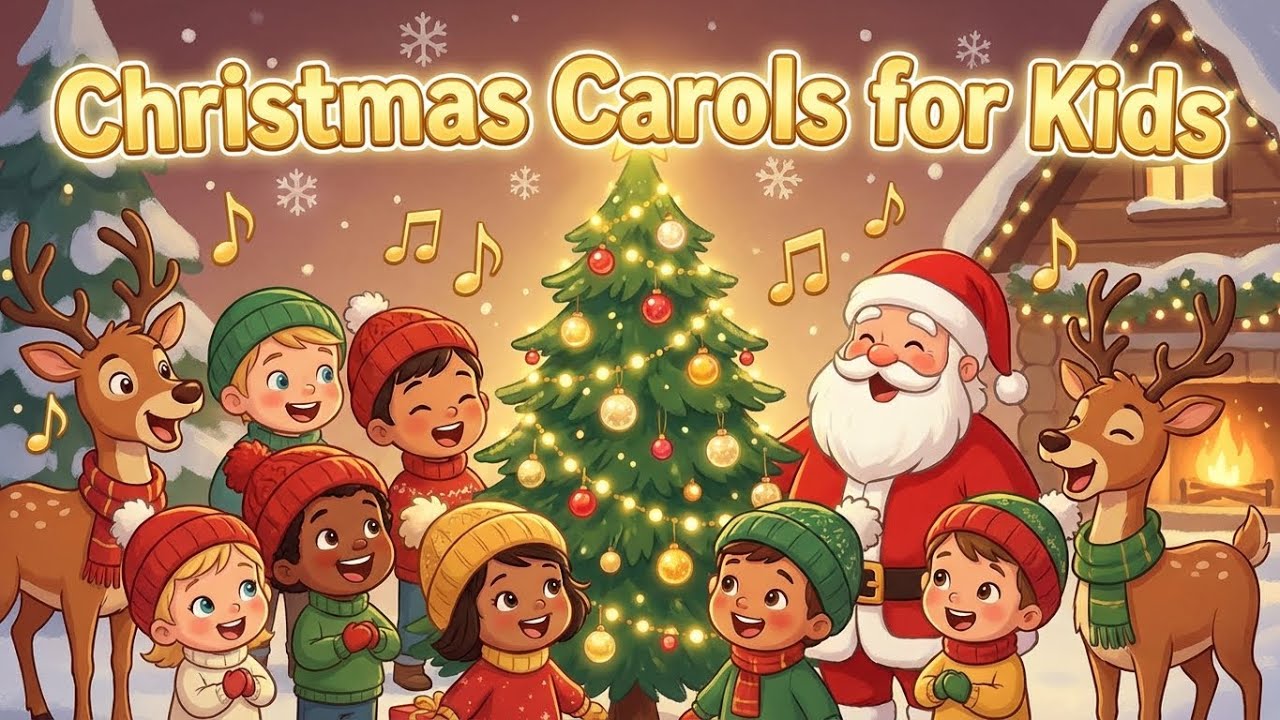 Christmas Carols for Kids 0–4 🎄 Silent Night, O Holy Night, Joy to the ...