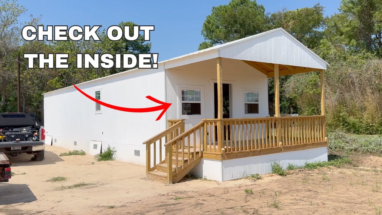 We Converted This 16x40 Shed Cabin into a Home! - YouTube