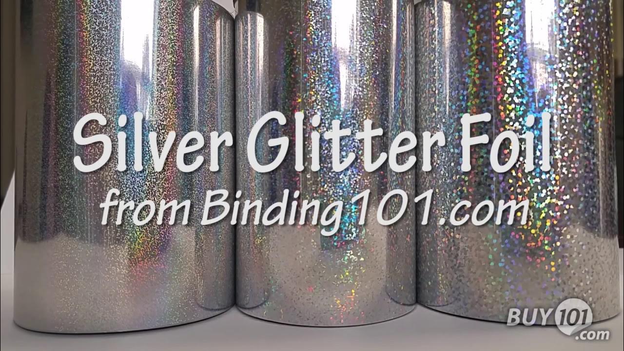 Silver Glitter Foil Fusing Rolls from Binding101 - YouTube