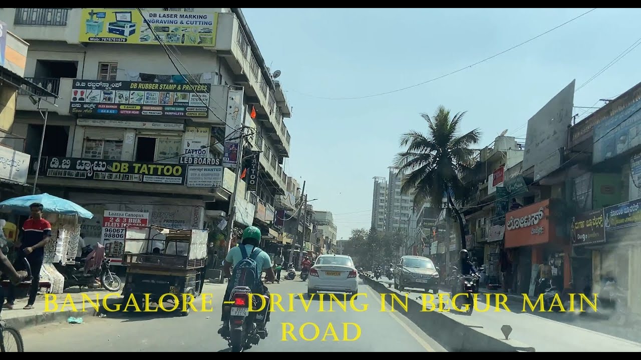 Bangalore - Begur Road (Driving in Begur Main Road) #begurroad # ...