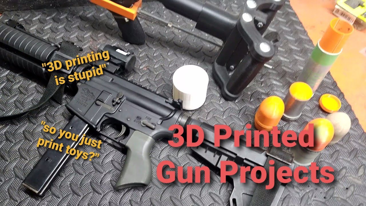 3d Printed Gun Projects Preview - YouTube