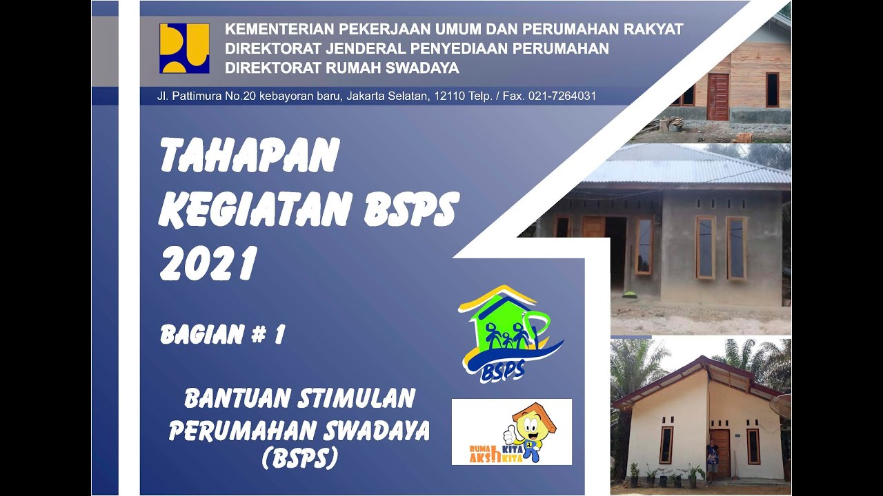 BSPS 2021 - E Learning Tahapan Kegiatan BSPS #1 - YouTube