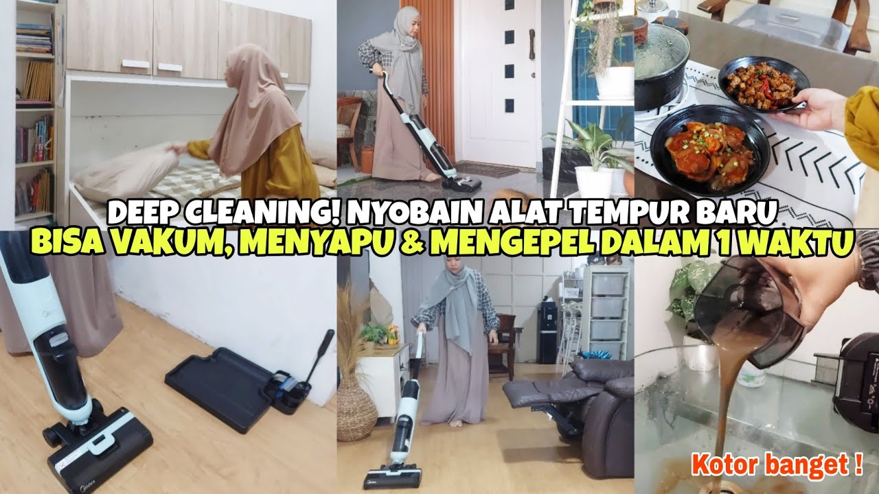 UNBOXING & REVIEW VAKUM YANG BISA SEKALIAN NGEPEL BUAT BERSIH2 RUMAH ...