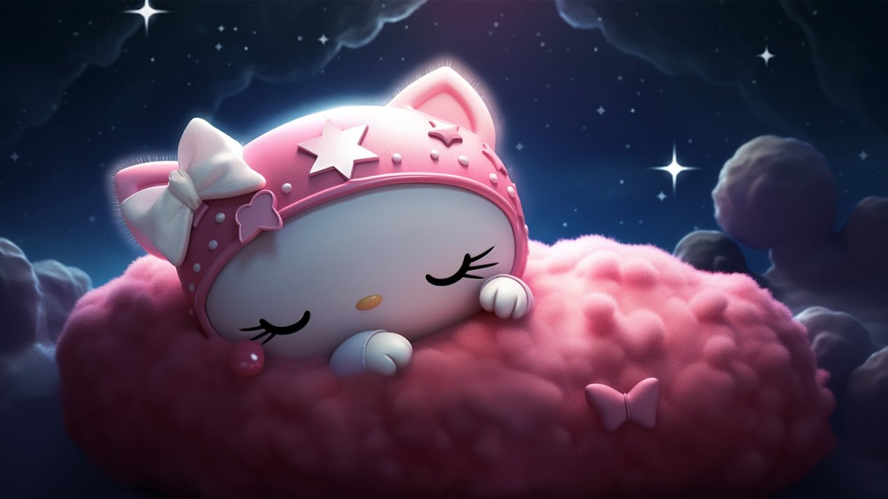 Hello Kitty piano among the stars - sleep music - YouTube
