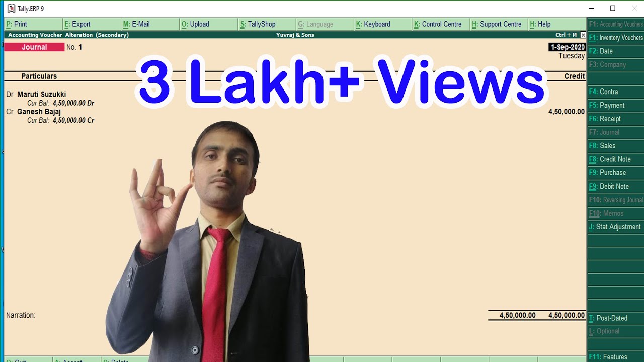 Purchase and sales account entry in tally erp-9 - YouTube