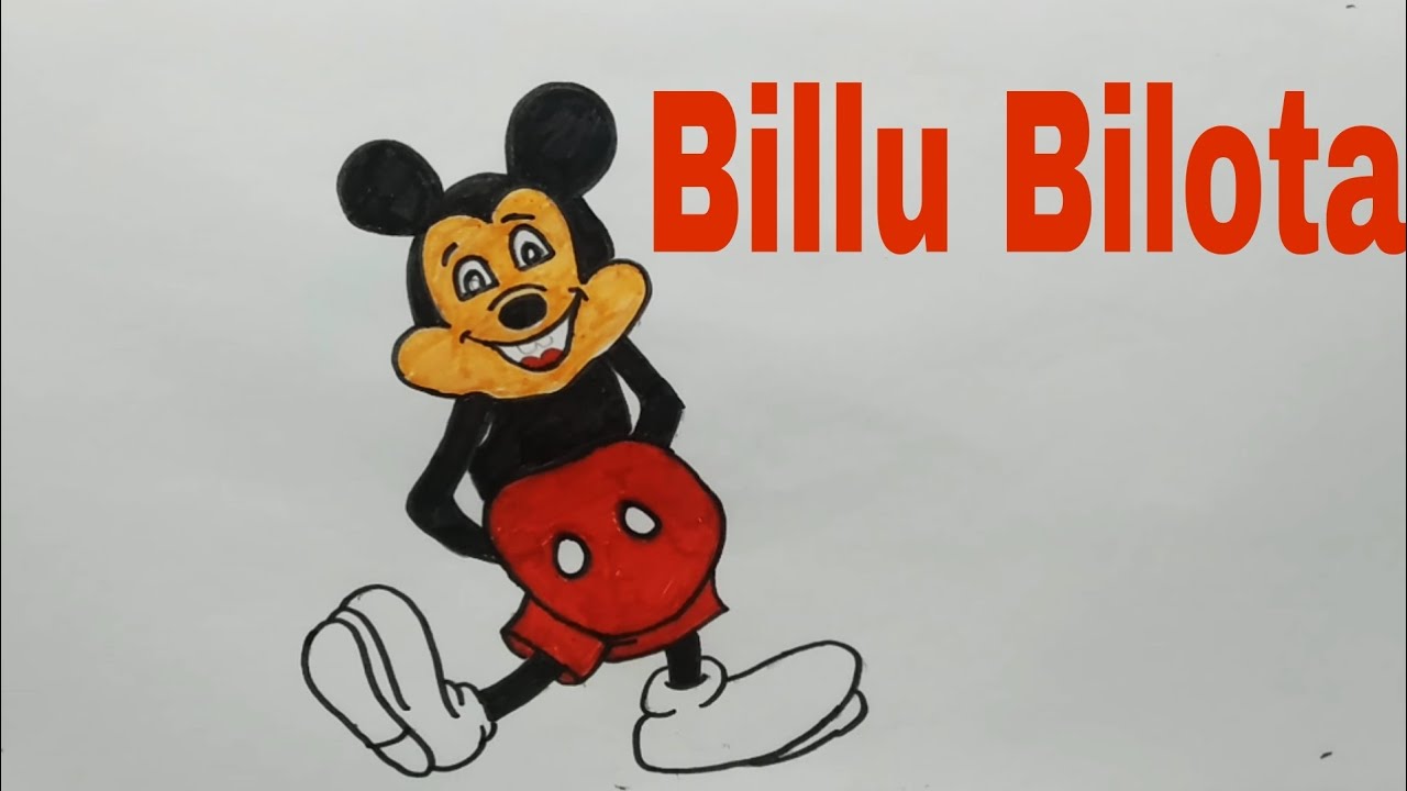 Billu Bilota | Cartoon drawing | Cartoon Painting | Painting kaise ...